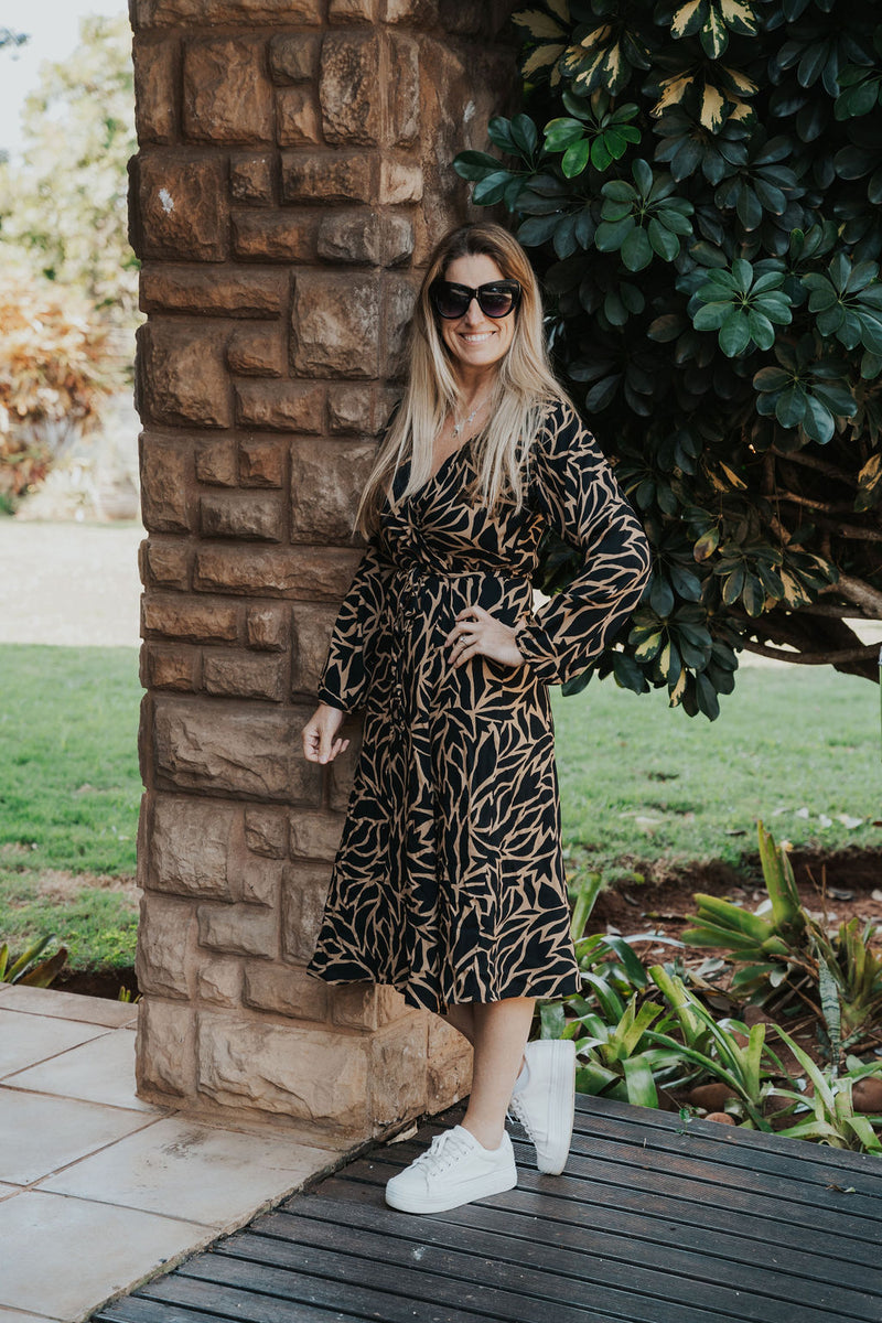 Ruth wrap dress long sleeve – Lula Clothing ZA